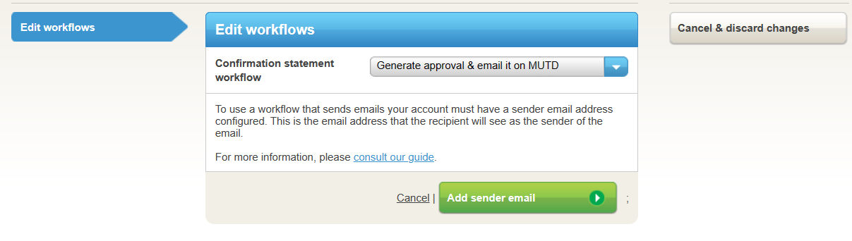 How to apply Confirmation Statement Workflows to a company – Inform Direct