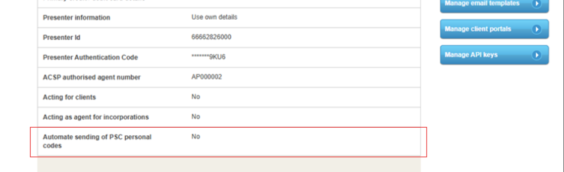 How to send a personal code for an existing PSC (VS01) – Inform Direct